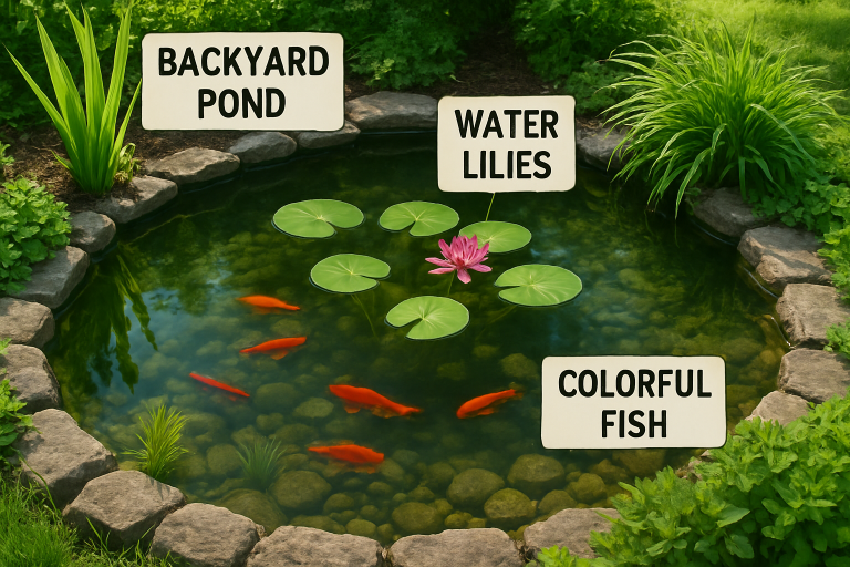Signs Your Backyard Pond Is Thriving - A Nation of Moms